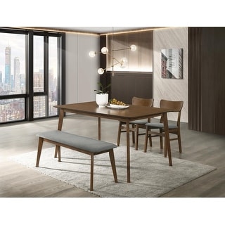 Modrest Leonard Modern Walnut Dining Table - Bed Bath & Beyond - 39109148