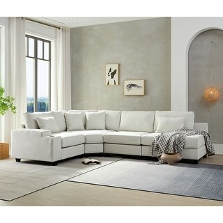 Elegant Large L-Shape Sectional Sofa Modular Sofa Sectional - Bed Bath ...