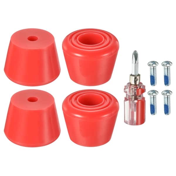Roller Skate Toe Stops with Screwdriver 82A Brake Stoppers Block, Red 2 ...