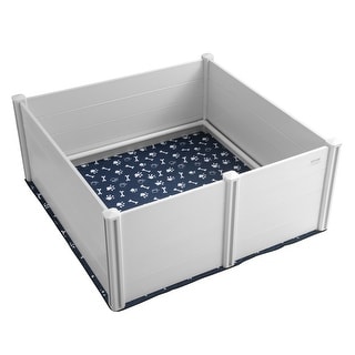 Dog Whelping Box,Whelping Box for Dogs and Puppies, White - Bed Bath ...