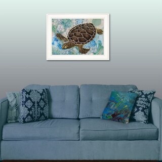 Wall art design studio multicolor hang framed print paper white frame ...