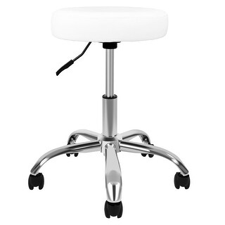 Multi-Purpose Round Rolling Stool Swivel with Wheels Adjustable Height Seat for Office Salon ...
