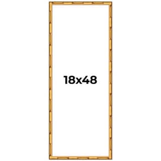 18x48 Frame Gold Bamboo Solid Wood Picture Frame | 1 Inch Moulding ...