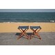 SAFAVIEH Outdoor Breanne Petite Stool (Set of 2) - 17.1" W x 16.5" D x ...