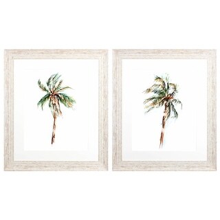 Propac Images Watercolor Palm Set of 2 Wall Art - Green - Bed Bath ...