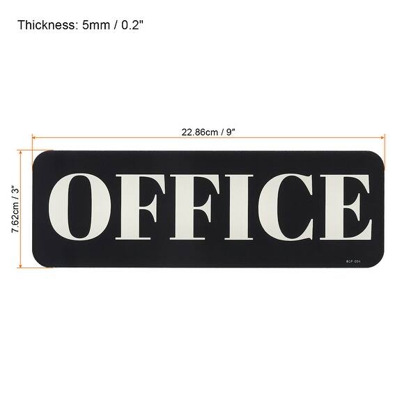 Office Sign, Acrylic 9"x3" Self Adhesive Door Sign Sticker Decor Label ...