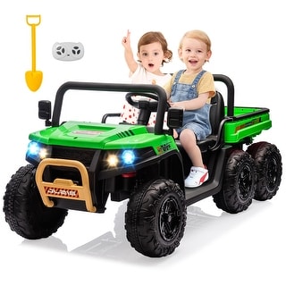 24 Volt Kids Utv Ride On Truck with Electric Dump Bed - Bed Bath ...