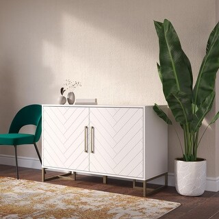 Herringbone Console Unit, Living Room Furniture, White - Bed Bath ...