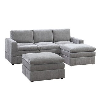 Morgan Fabric 5 Piece Modular Sofa Set - Bed Bath & Beyond - 36664698
