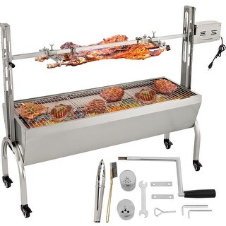VEVOR Spit Roaster Rotisserie Lamb Rotisserie 132 lbs Capacity for BBQ ...