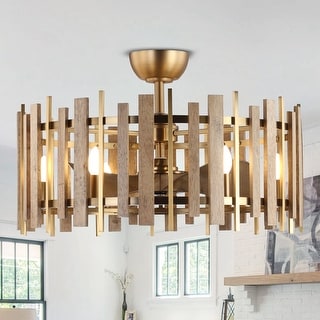 Ceiling Fan 31" Perimost 3-Blade Downrod Mount Gold LED - Bed Bath ...