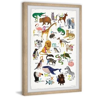 'Wildlife Alphabet' Framed Painting Print - Bed Bath & Beyond - 34070338