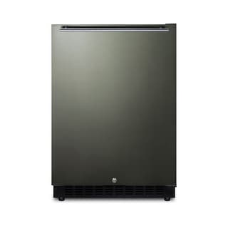 Summit 24 Inch Wide 4.8 Cu. Ft. Compact Refrigerator with Fingerprint ...