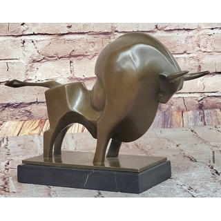 Milo Abstract Bronze Bull Sculpture – Powerful Modern Statement Piece ...