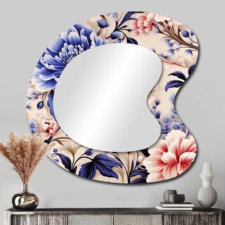 Designart - Bohemian Damask Harmony - Damask Wall Mirror 3D Shapes ...