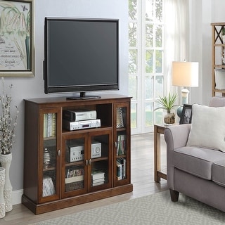 Designs2Go Summit Highboy TV Stand, Dark Walnut - Bed Bath & Beyond ...