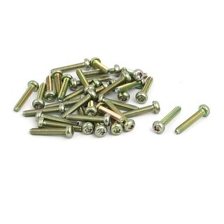 M3x16mm Pan Head Torx Socket Triangle Thread Screw Bolt Bronze Tone ...