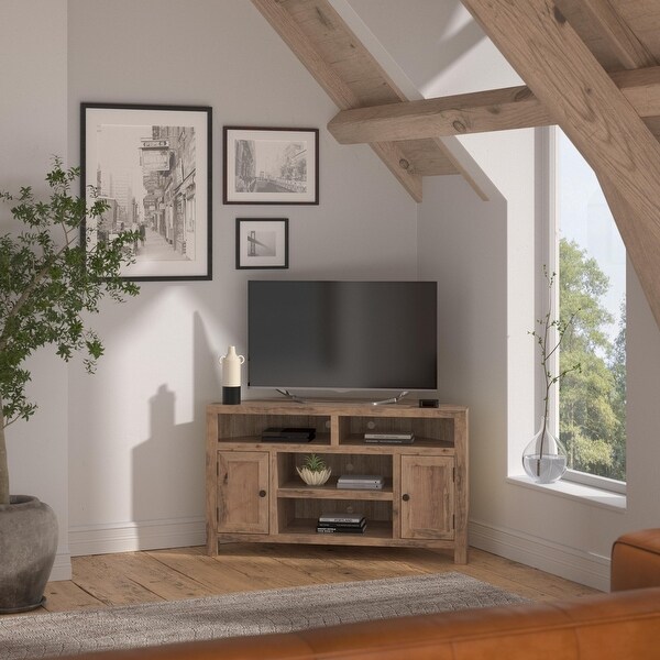 Joshua Creek 52 Corner TV Stand for TVS Up to 55 Barnwood