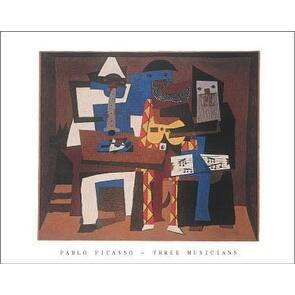 ''Three Musicians'' by Pablo Picasso Huntington Graphics Art Print (22 ...