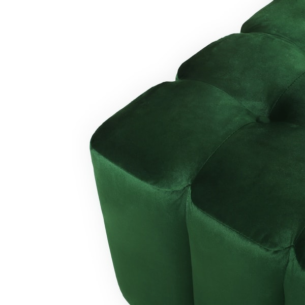 Gowen Velvet Tufted Ottoman by Christopher Knight Home - On Sale - Bed ...