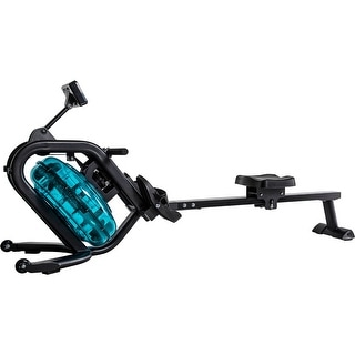 Water Rowing Machine Rower with LCD Monitor - 78''x20''x25.5'' - Bed ...