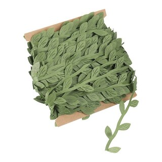 Green Leaf Ribbon, Leaves Trim Rope Leaf String, Style 3 - Bed Bath ...