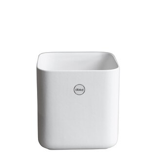 Sm. CUBE Pot White - White - Bed Bath & Beyond - 40841395