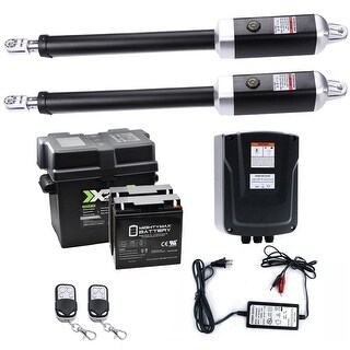 ALEKO Back Up Kit Swing Gate Operator for Dual Gates up to 2200 lbs ...