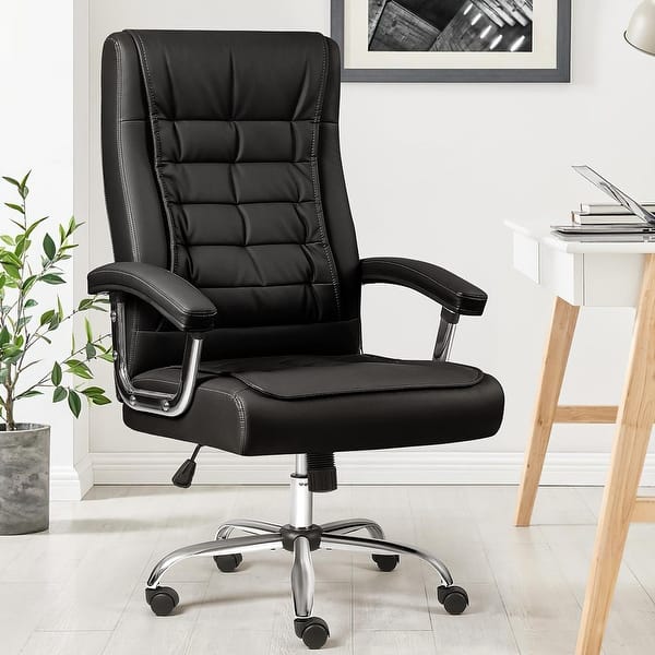 Bossin Big and Tall Home Office Chair with Spring Cusion,Executive ...