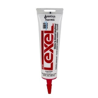 Sashco 13043 Lexel Tough Elastic Sealant Caulk, White, 5 Oz - Bed Bath ...