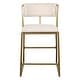 New Ridge Home Goods Mina Metal Modern Upholstered Bar Stool - Bed Bath ...