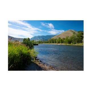 Robert Michaud 'Salmon River at North Fork' Canvas Art - Bed Bath ...