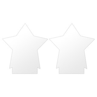 Acrylic Sheets Blank 2mm DIY Display Projects, Star Shaped, Clear - Bed ...