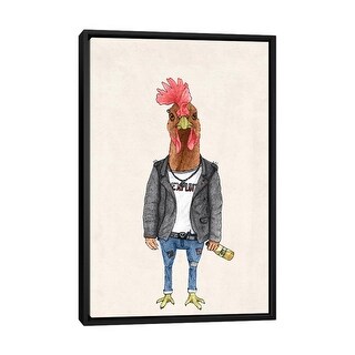 iCanvas "Punk Rooster" by Barruf Framed Canvas Print - Bed Bath ...