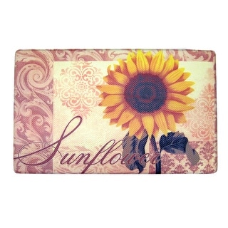 Sunflower Decorative Anti-Fatigue Mat, Cream, 18x30 Inches - Bed Bath ...