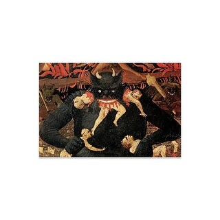 Detail Of Satan Devouring The Damned In Hell, The Last Judgement, c ...