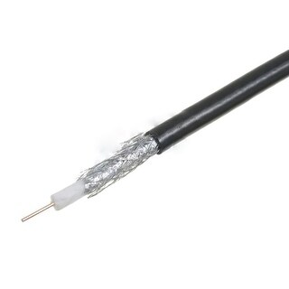 12000 in. Plastic Black RG6 Coaxial Cable American Imaginations - Bed ...