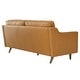 Impart Mid-century Modern Top-grain Leather Sofa - Bed Bath & Beyond ...