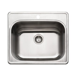 Houzer LTS-2522 Laundry 25" Drop In Single Basin Stainless Steel ...