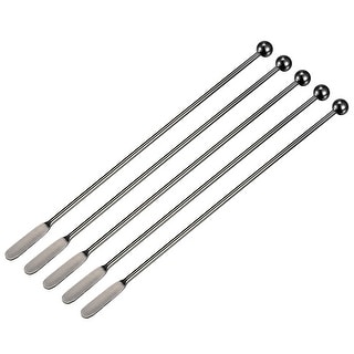5pcs Stainless Steel Coffee Beverage Stirrer Cocktail Drink Stir Stick ...