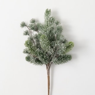 Artificial Iced Pine Stem Bush Green 19"H - 5.5"L x 3"W x 19"H - Bed ...