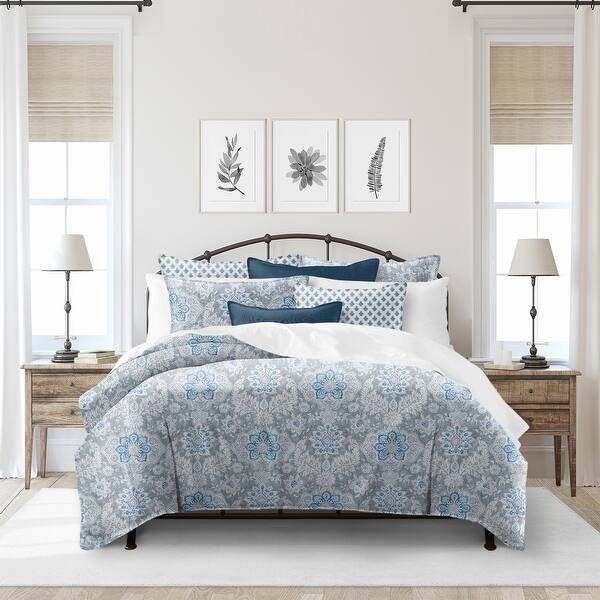 Osha Sky/Gray Comforter and Pillow Sham(s) Set - Bed Bath & Beyond ...