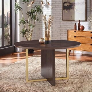 Noricum Espresso 54-inch Round Dining Table - 54" Round Dining Table ...