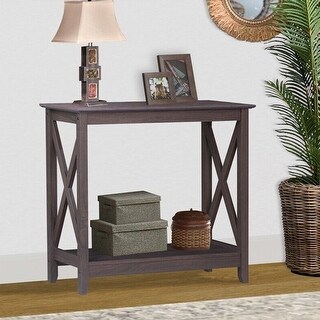 Modern Farmhouse Oak Console Table - 54 x 84 - Bed Bath & Beyond - 39048584