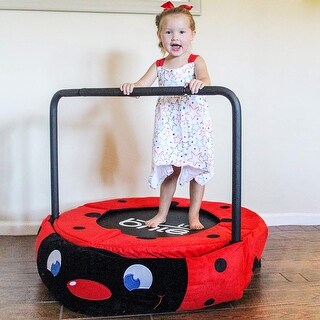 36'' Mini Folding Ages 3 to 7 Toddler Trampoline with Handle, Kids ...