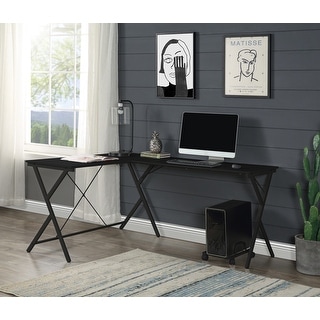 Versatile Computer Desk with Space-Saving L-Shape and Sturdy ...