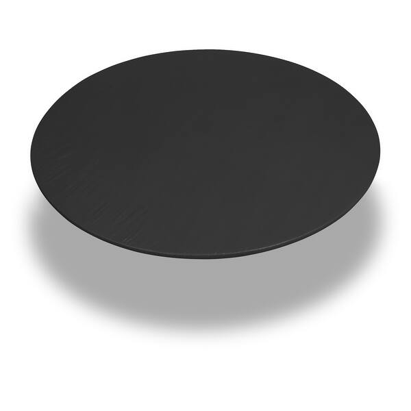 Black 48 Inch Round Fitted PEVA Tablecloth - 48" Round - Bed Bath ...