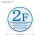 2F Floor Number Sign Acrylic Self-Adhesive Building Marking Sticker ...