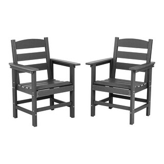 HDPE Patio & Garden Dining Chairs, Outdoor Chairs, Porch Chairs, Set of ...