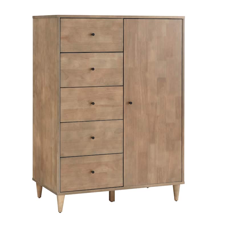 Mallorie Light Charcoal Grey Finish Armoire from iNSPIRE Q Modern ...